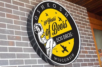 SOS BROS LIGHTED BAR SIGN | SOS Bros Beer Tent